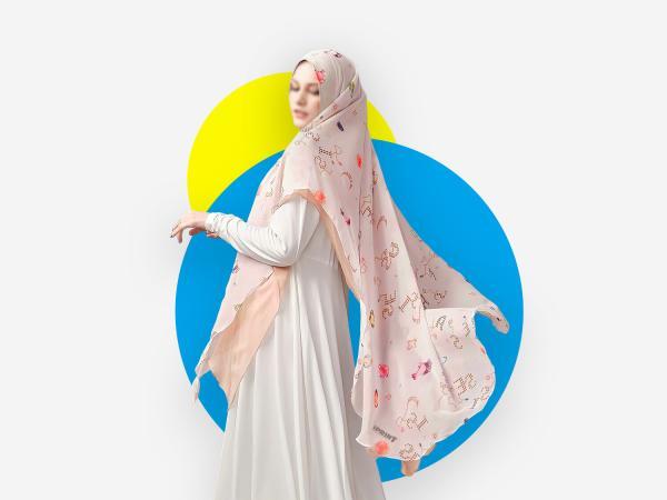 Custom Khimar Printing Motif Sesuai Keinginan Anda - iPrint