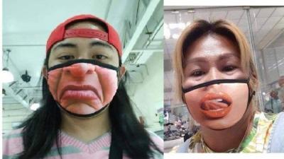 Trend Masker Kain Printing Dengan Motif Wajah yang Unik